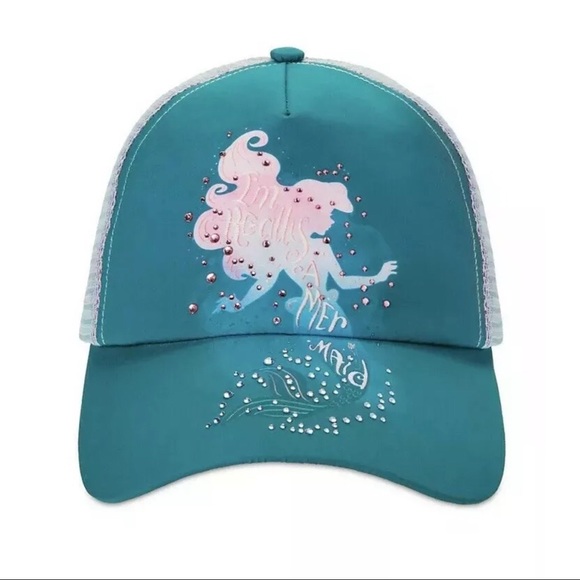 Disney | Accessories | Disney Park Ariel Little Mermaid Mesh Baseball ...